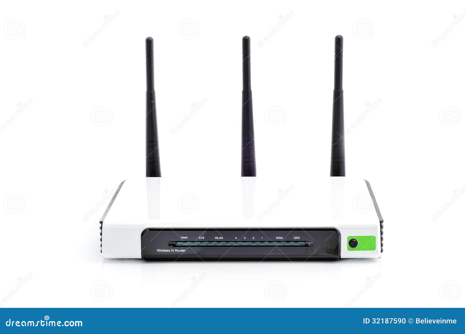 Routeur photo stock. Image du ordinateurs, wireless, isolement - 32187590