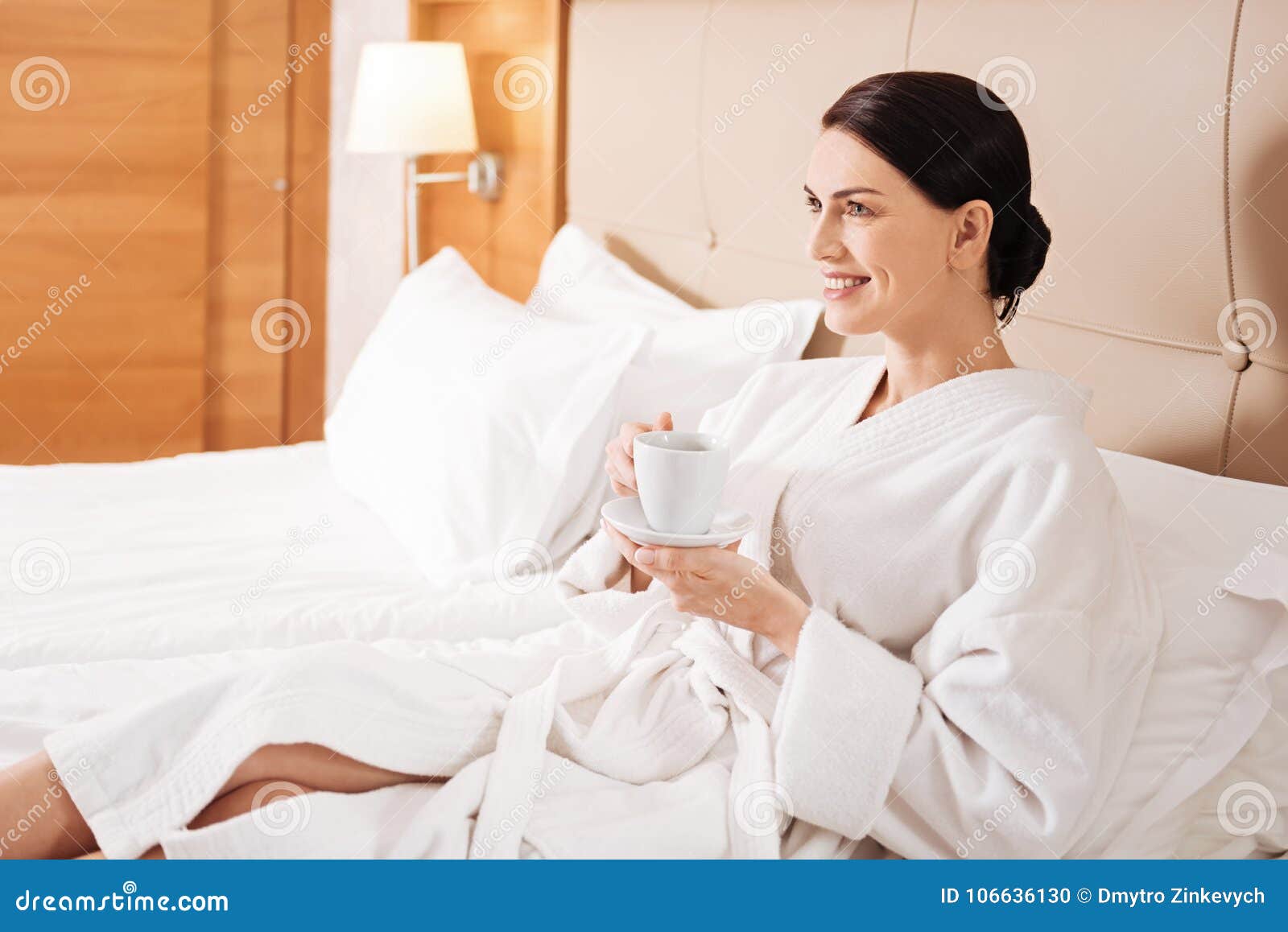 Thoughtful Optimistic Woman Considering Her Plans Stock Photo - Image ...