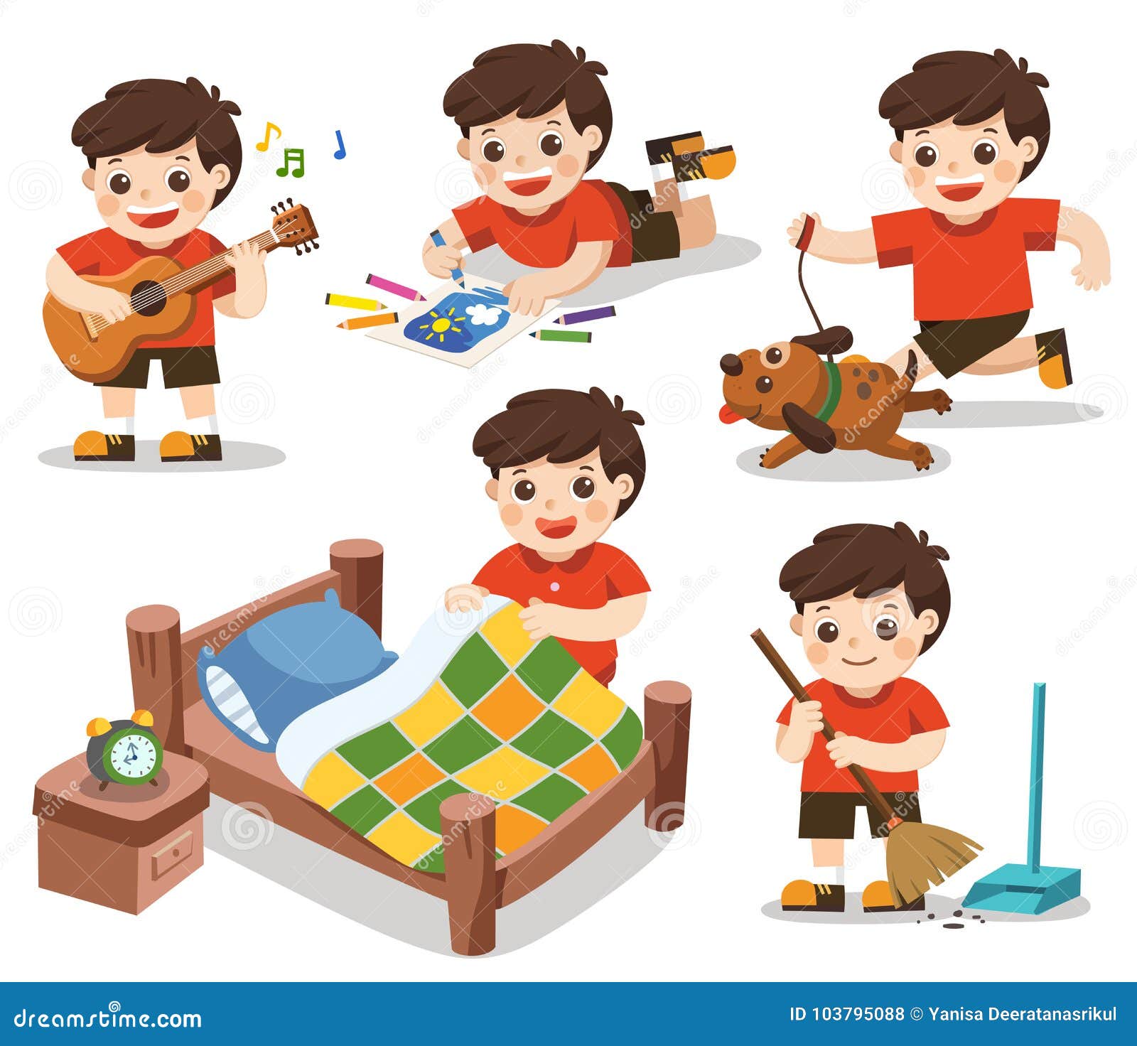 Boy Make Bed Stock Illustrations – 47 Boy Make Bed Stock Illustrations ...