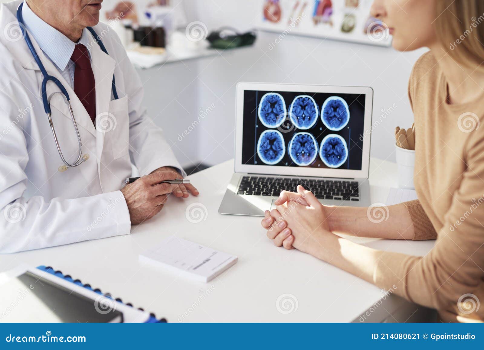 Routine Examination at the Doctors Office Stock Image - Image of adult ...