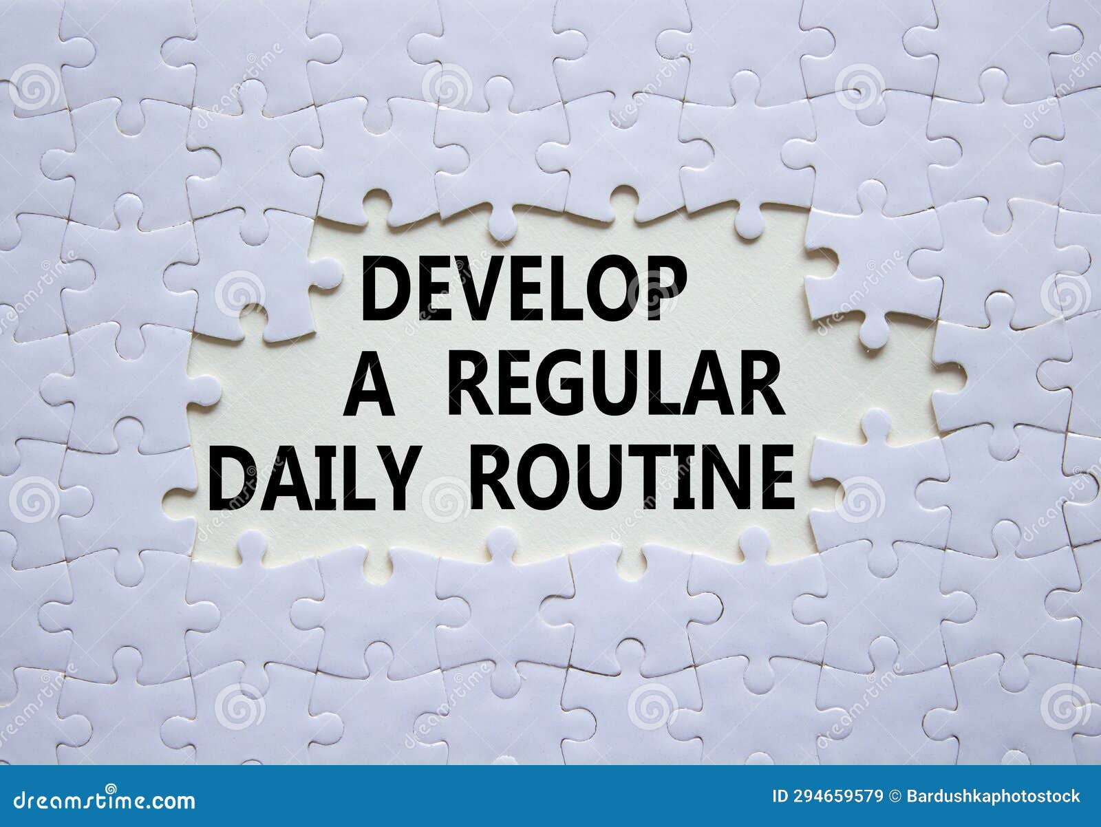 Daily Routine Symbol. Concept Words Develop a Regular daily Routine on ...