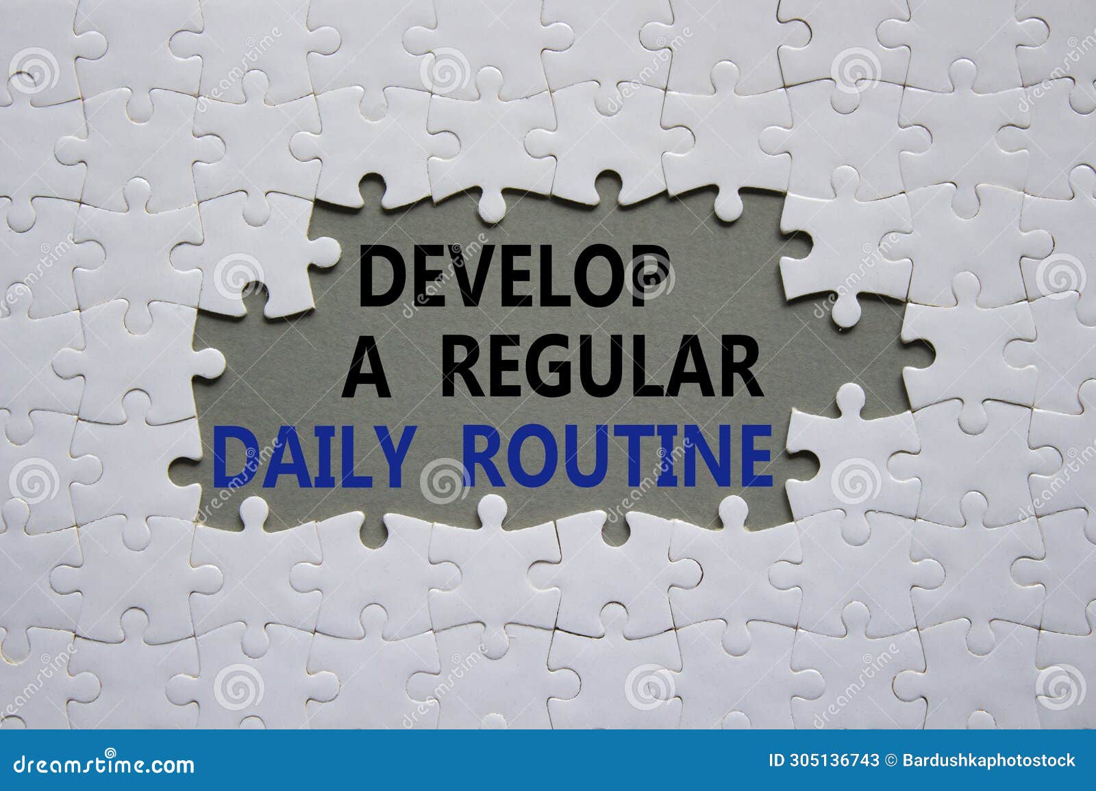 Daily Routine Symbol. Concept Words Develop a Regular daily Routine on ...