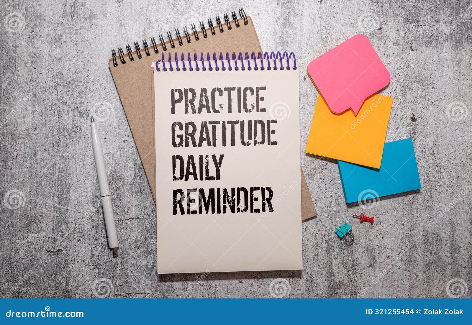 Daily Routine Text on Torn Paper on an Envelope. Stock Photo - Image of ...