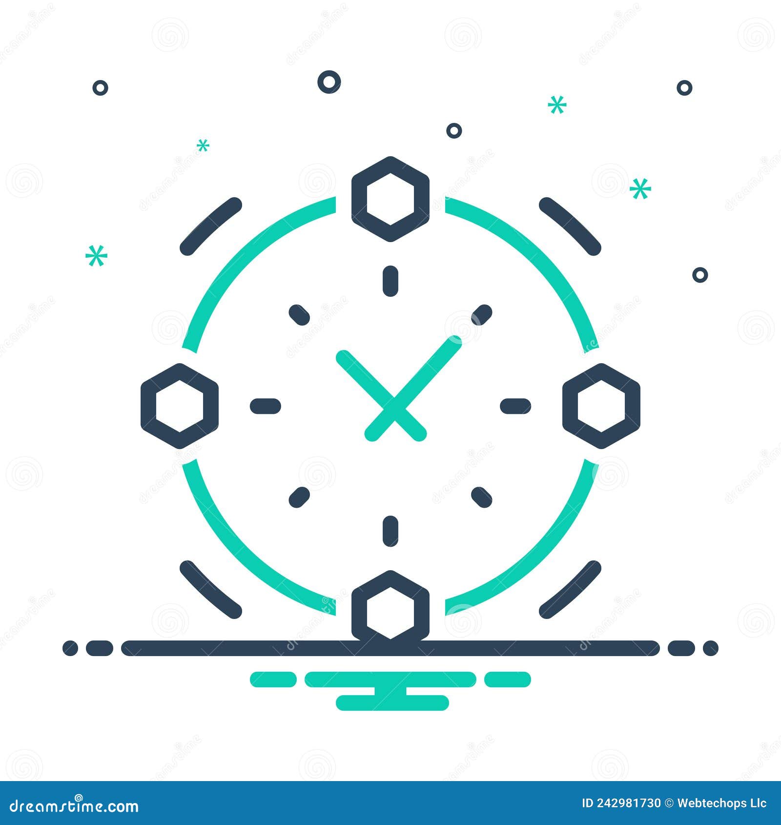 Mix Icon for Routines, Procedure and Timetable Stock Vector ...