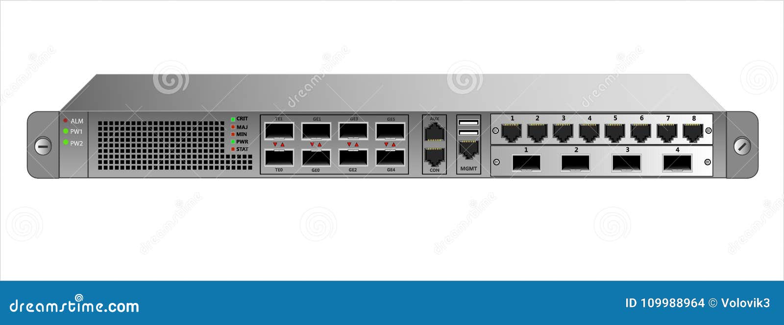 Routing IP Traffic for Mounting with a 19 Inch Rack. Two Additional ...