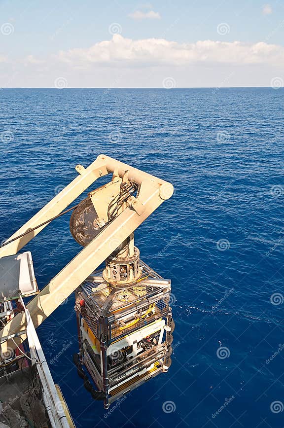 The ROV (remote Operated Vehicle) Launching Editorial Stock Photo ...