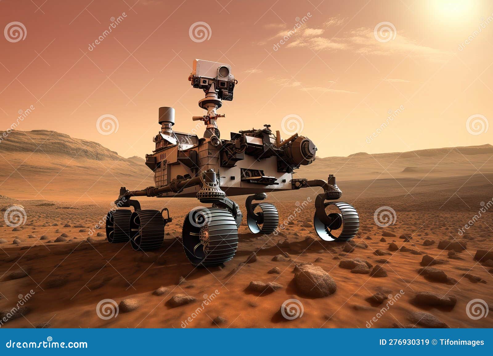 Mars rover stock illustration. Illustration of cosmic - 276930319