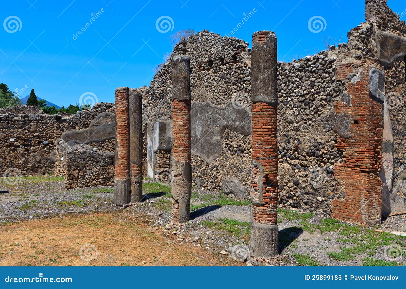 Rovine Della Città Antica Pompeii Immagine Stock - Immagine di vecchio ...
