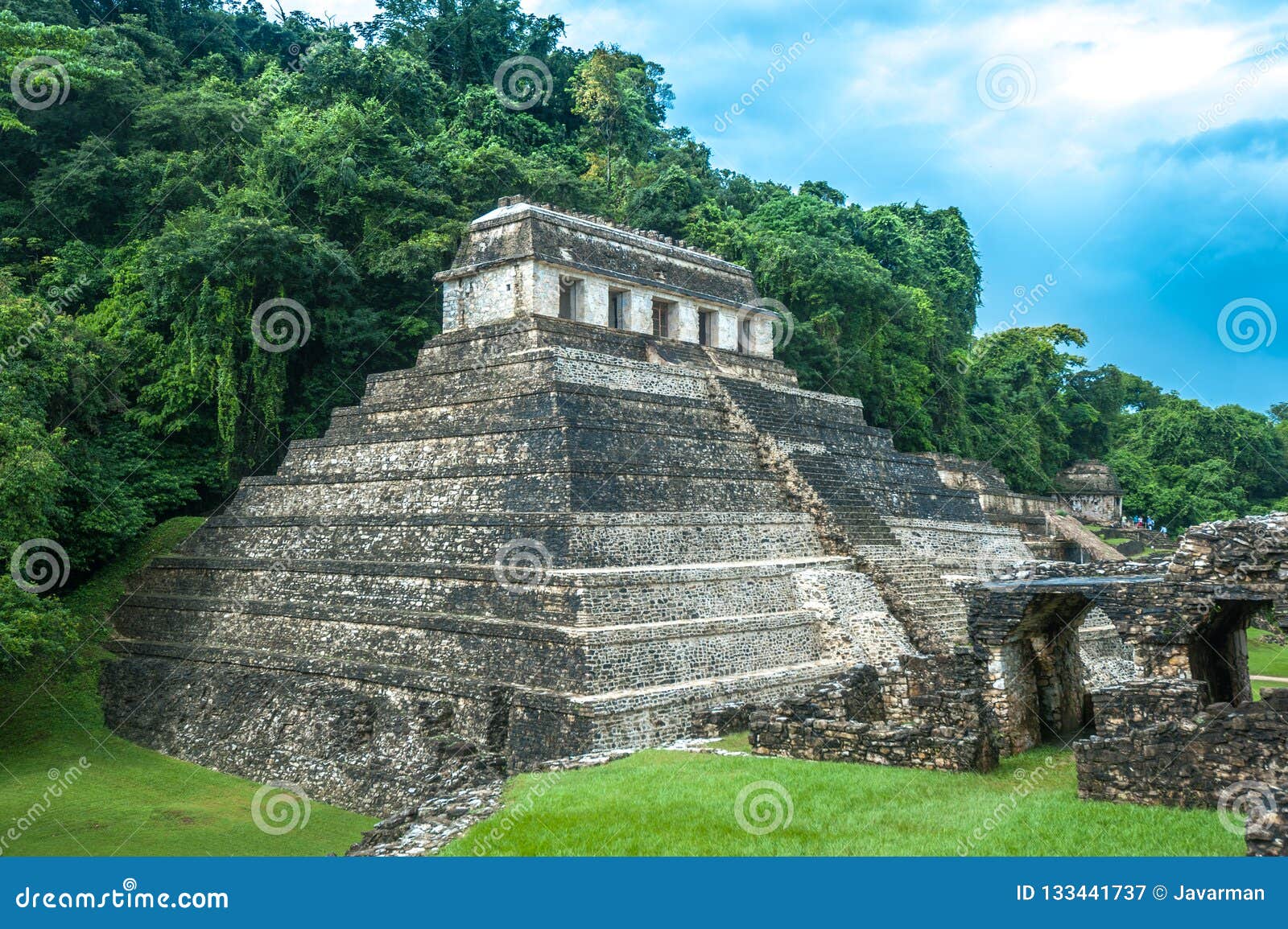 Rovine Di Palenque, Il Chiapas, Messico Immagine Stock - Immagine di ...