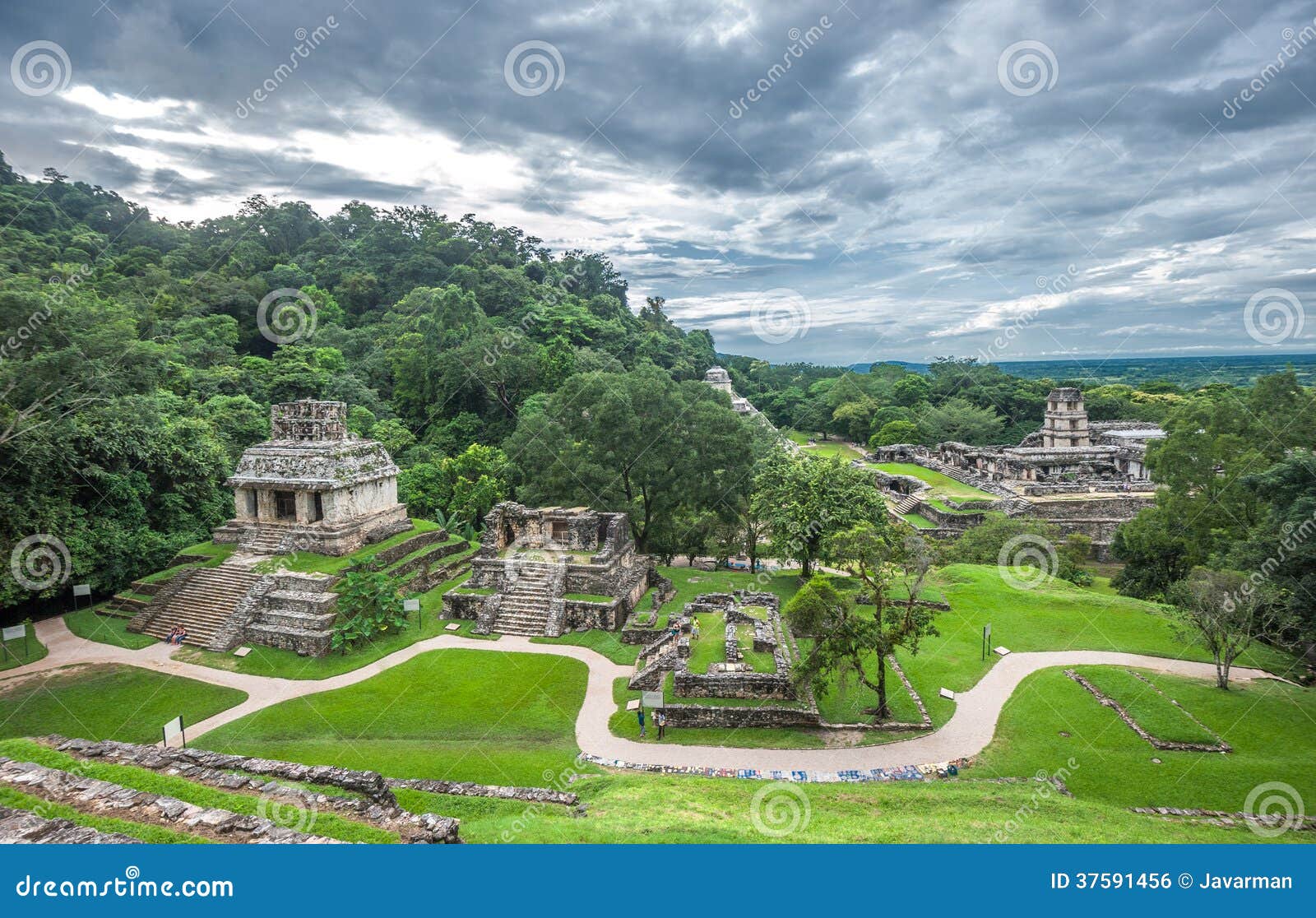 Rovine Di Palenque, Messico Fotografia Stock - Immagine di luogo ...