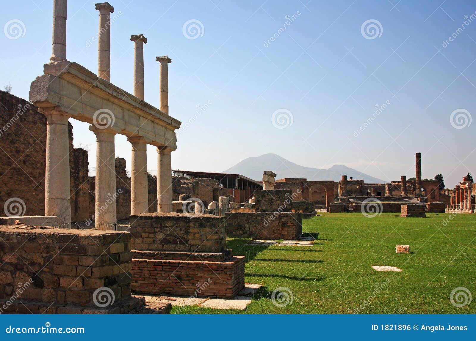 Rovine Di Pompei E Supporto Vesuvio Fotografia Stock - Immagine di ...