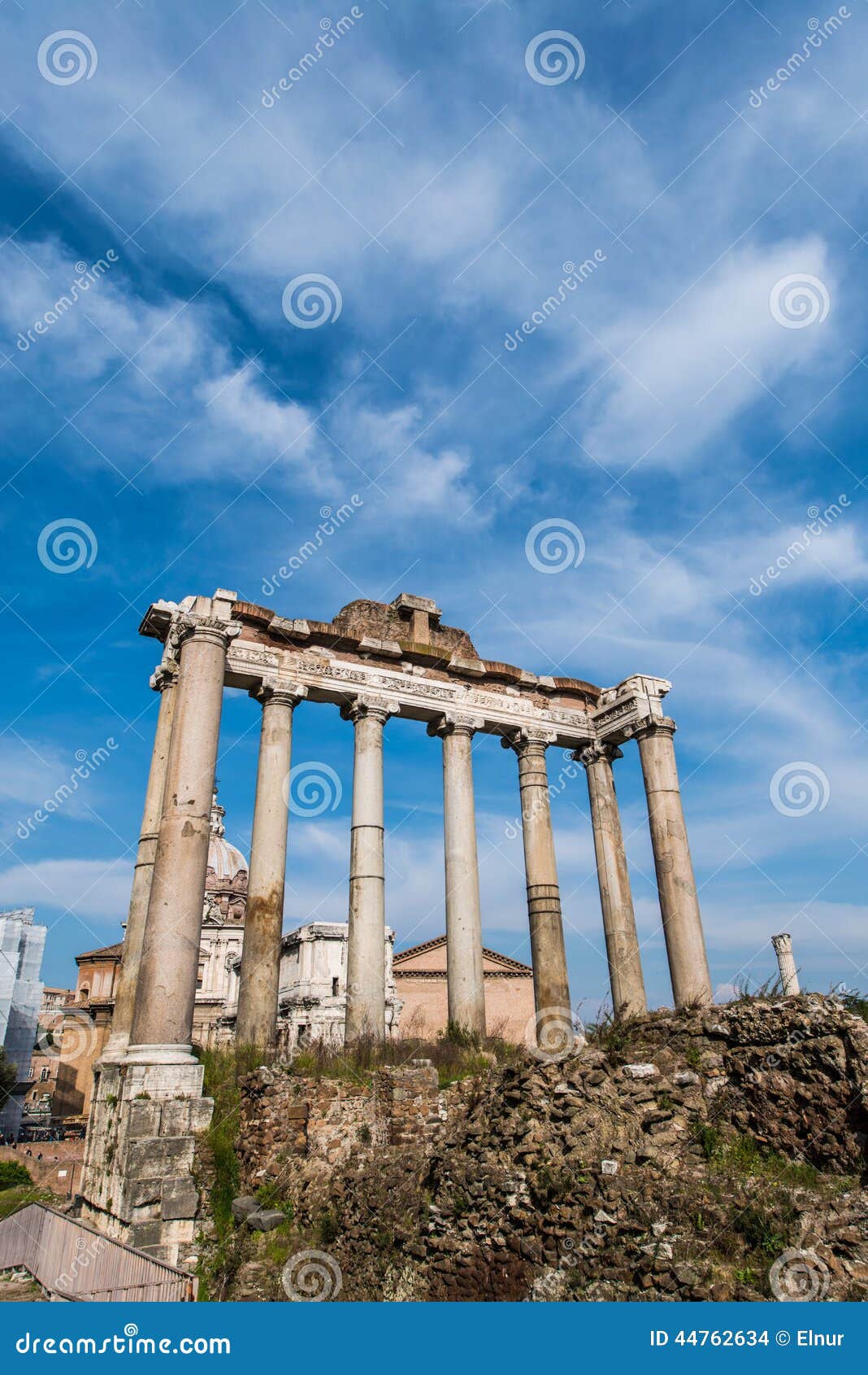 Rovine a Roma antica fotografia stock. Immagine di storia - 44762634