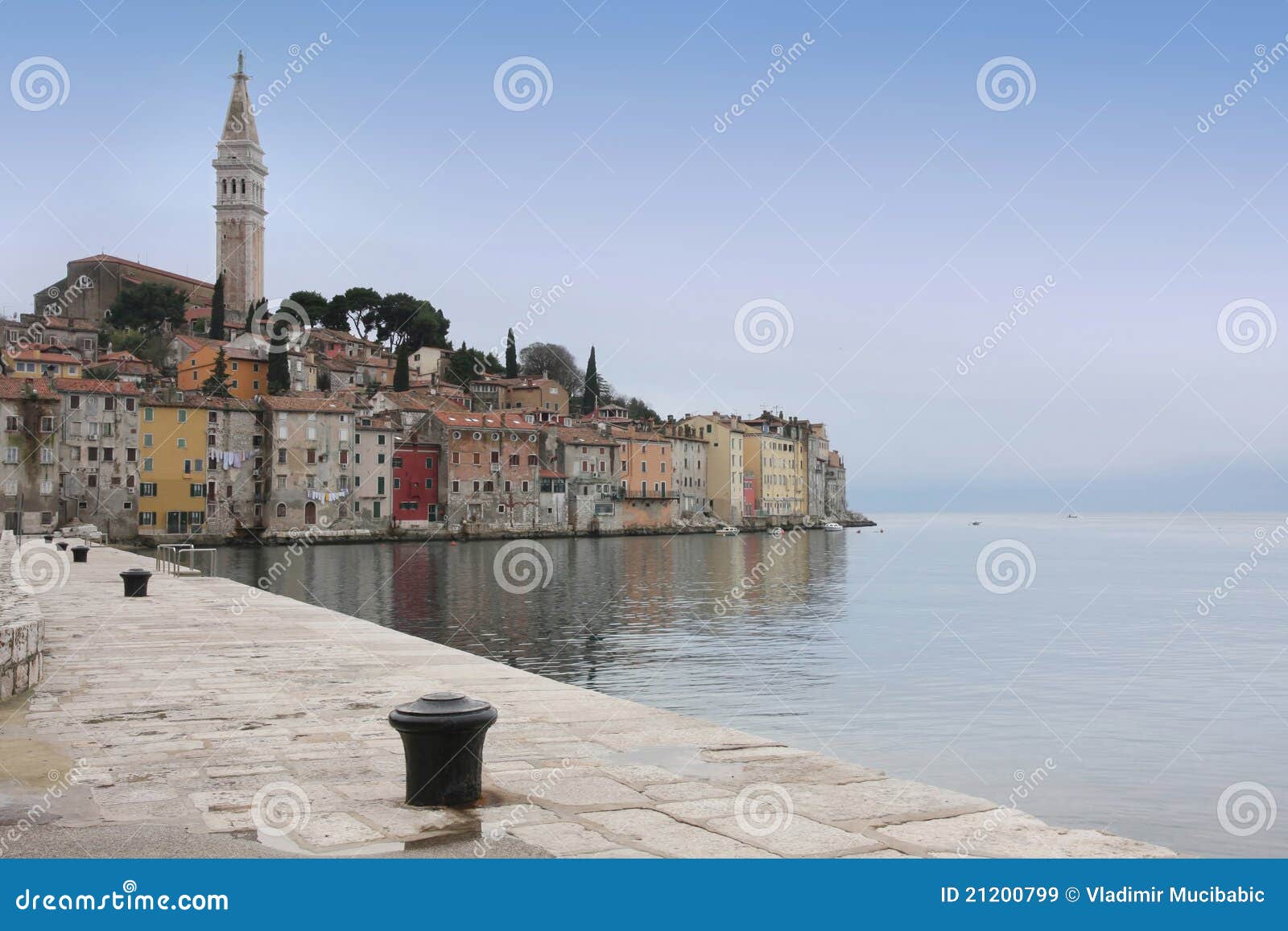 Rovinj Old Town, Istria, Croatia Stock Image - Image of historical ...