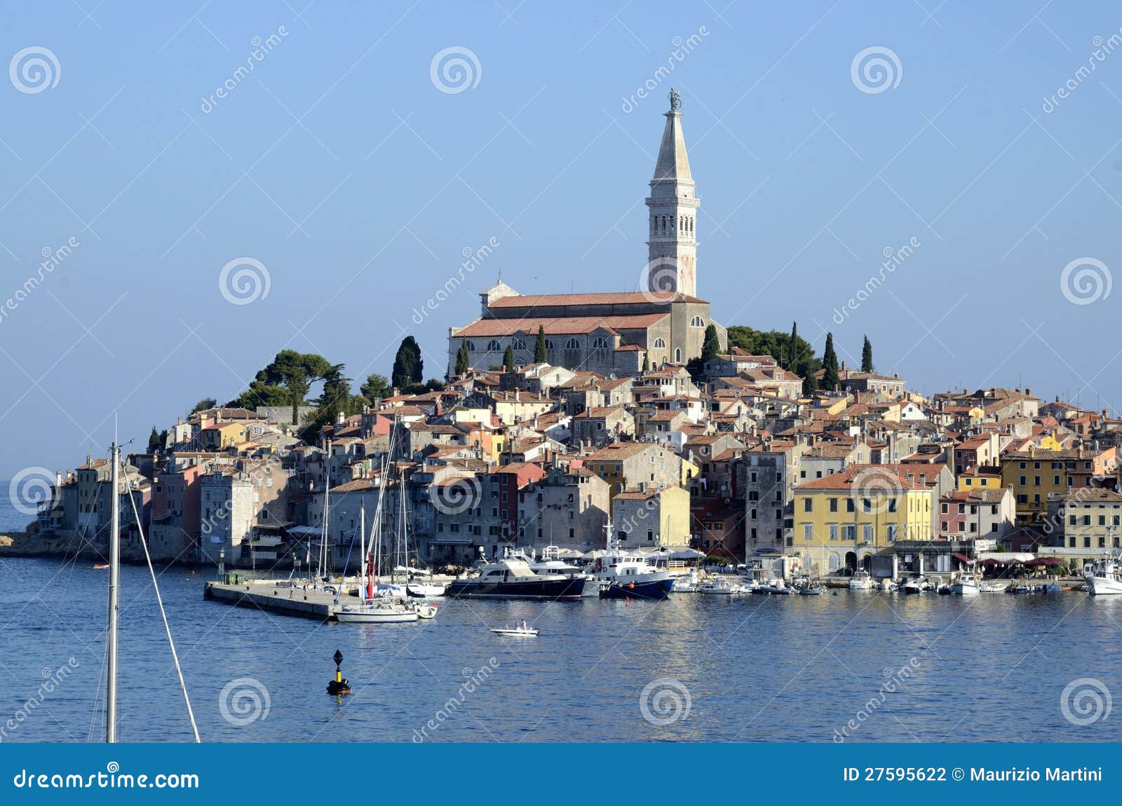 Rovinji (Croatia) stock photo. Image of attraction, street - 27595622