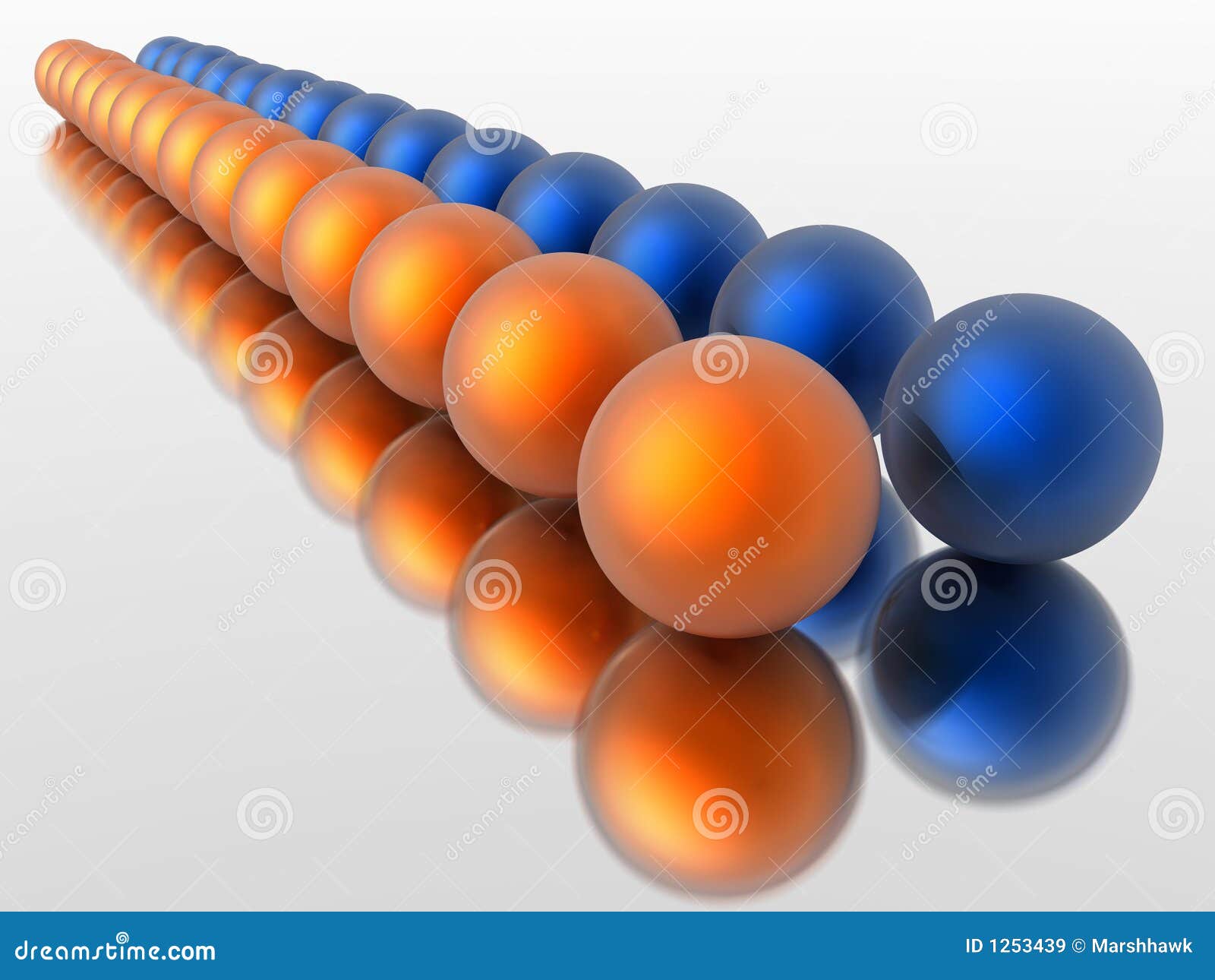 In a row stock illustration. Illustration of computer - 1253439