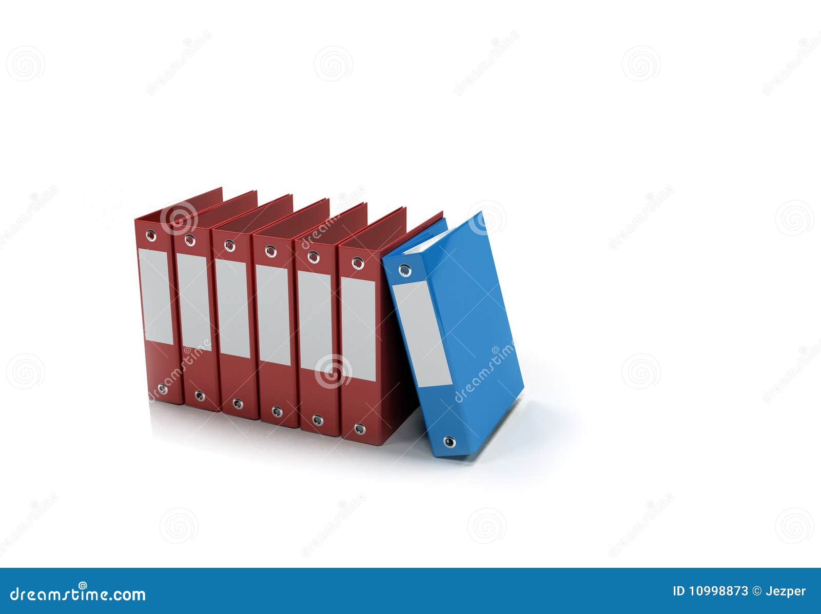 Row of accounting folders stock illustration. Illustration of documents ...