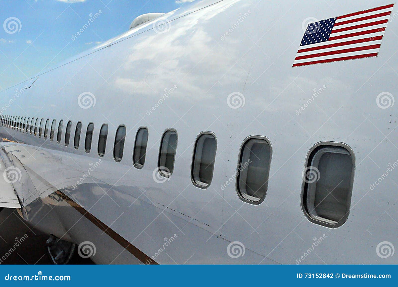 A row of airplane windows stock photo. Image of taxi - 73152842