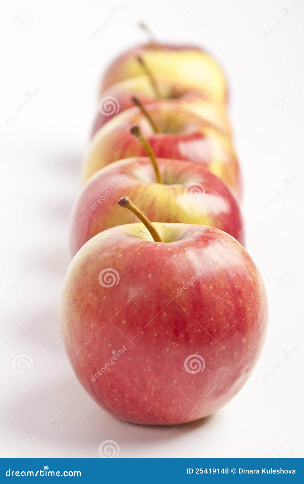 A row of apples stock photo. Image of appetite, meal - 25419148