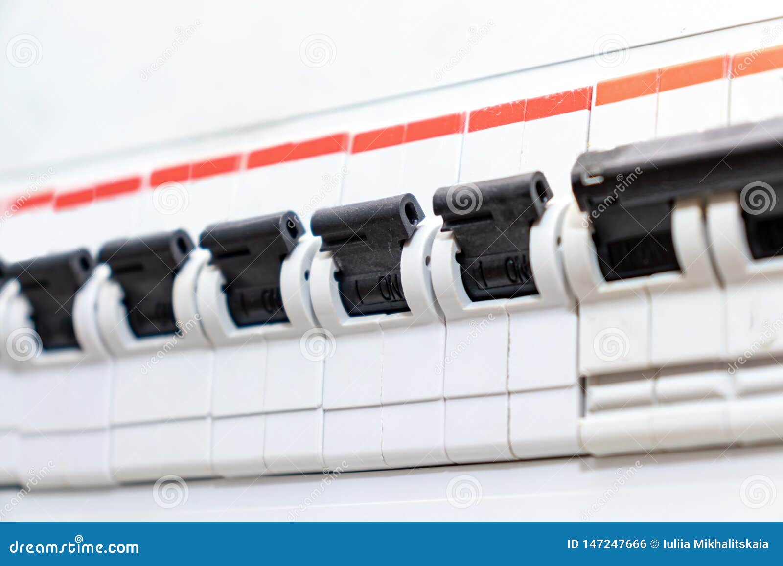Shield With Automatic Switches Of Electricity In The Room. Electricity ...