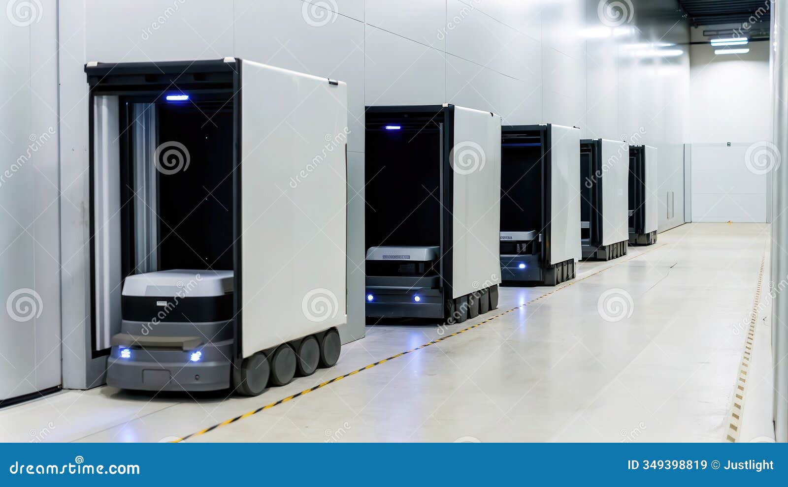 A Row of Autonomous Robots Navigating through a Decontamination Chamber ...