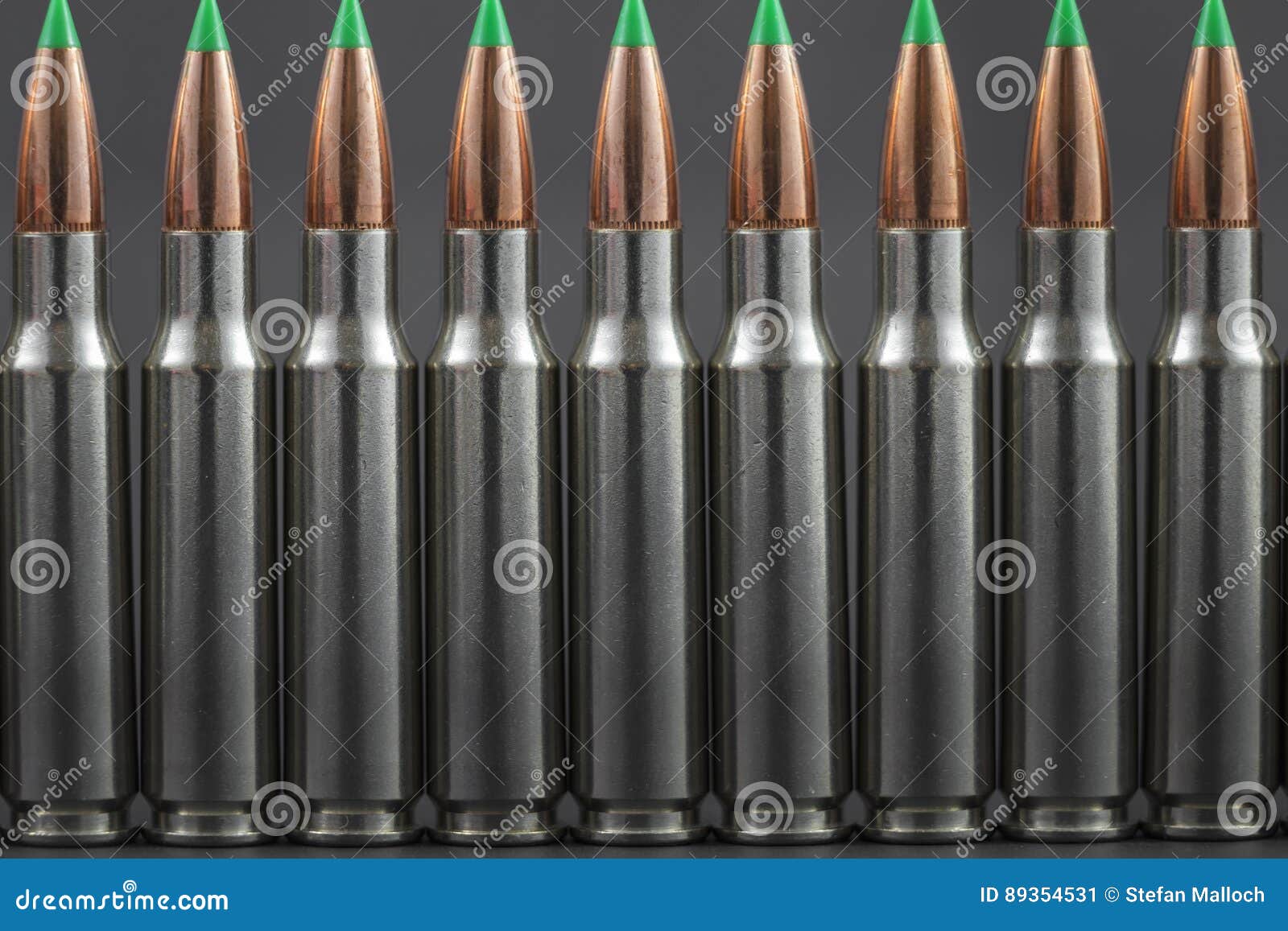 3 Rifle Rounds In A Row Royalty-Free Stock Photography | CartoonDealer ...