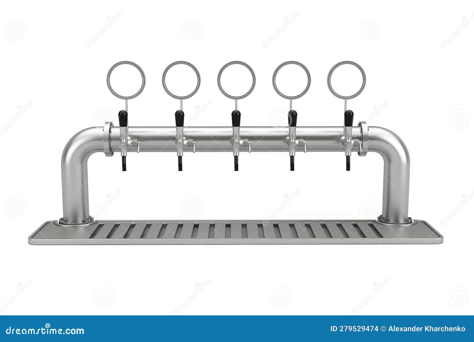Beer Taps In Pub, Craft Beer Shop, Steel Shiny Taps, Generative AI ...