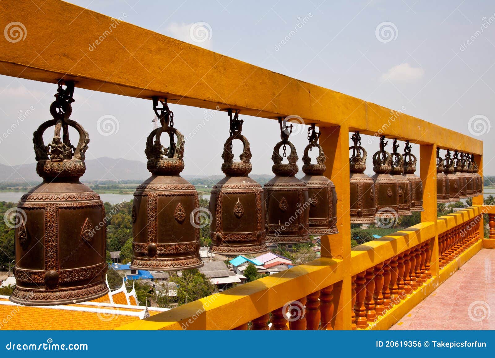 Row of bells stock photo. Image of antique, landmark - 20619356
