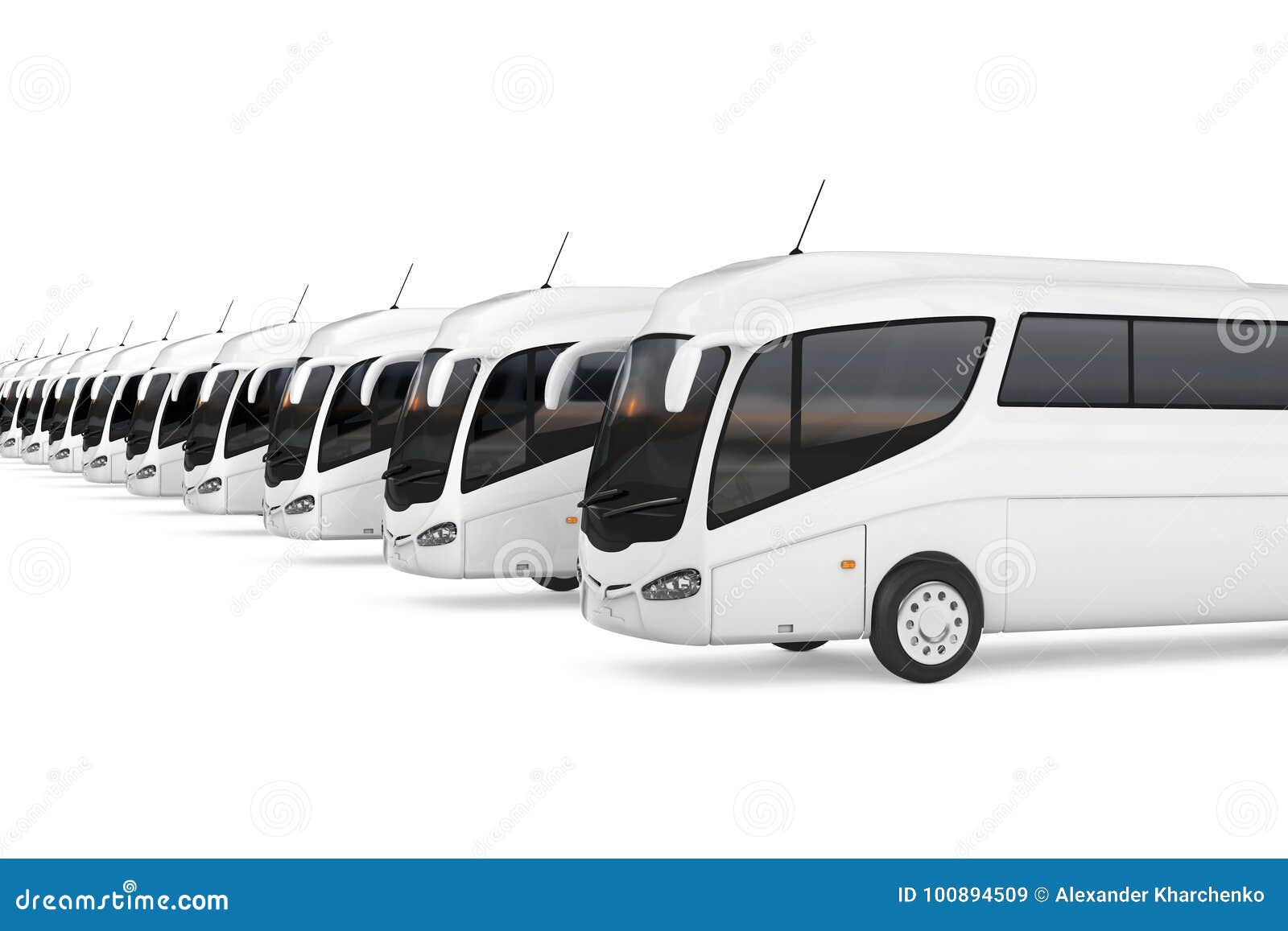 Coach Buses Royalty-Free Cartoon | CartoonDealer.com #30057929