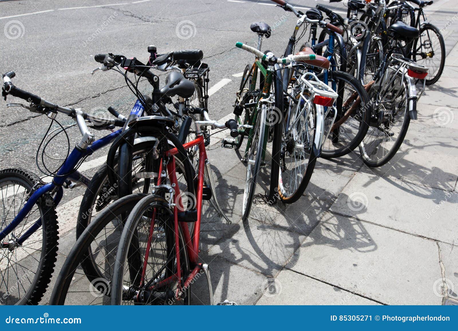 Row of bikes editorial photo. Image of bicycle, objects - 85305271