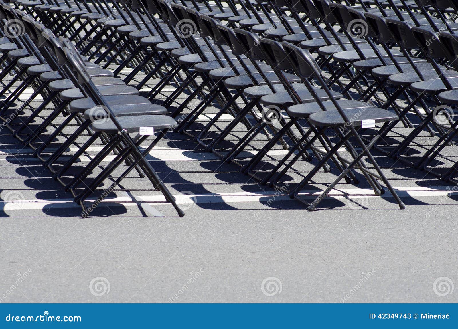 Row of black empty chairs stock image. Image of blank - 42349743