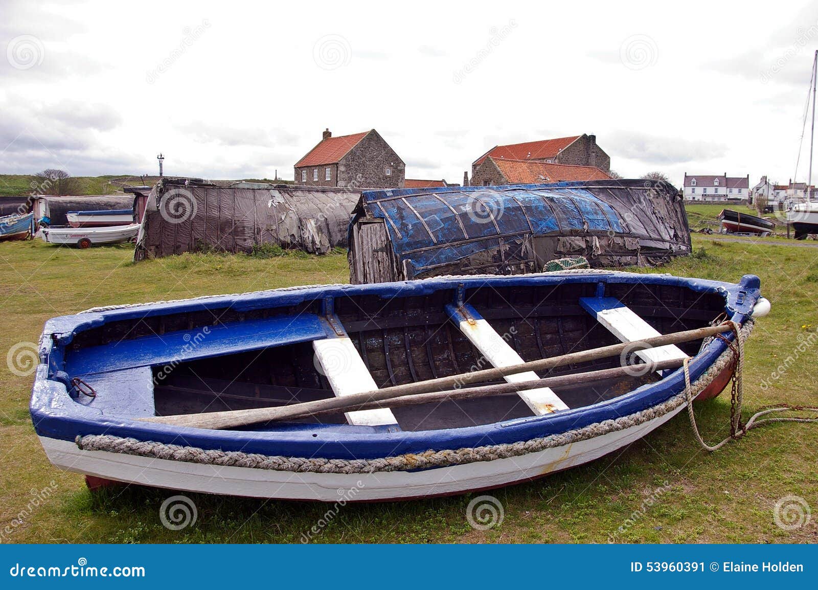 Row boat resting stock image. Image of boat, tranquility - 53960391