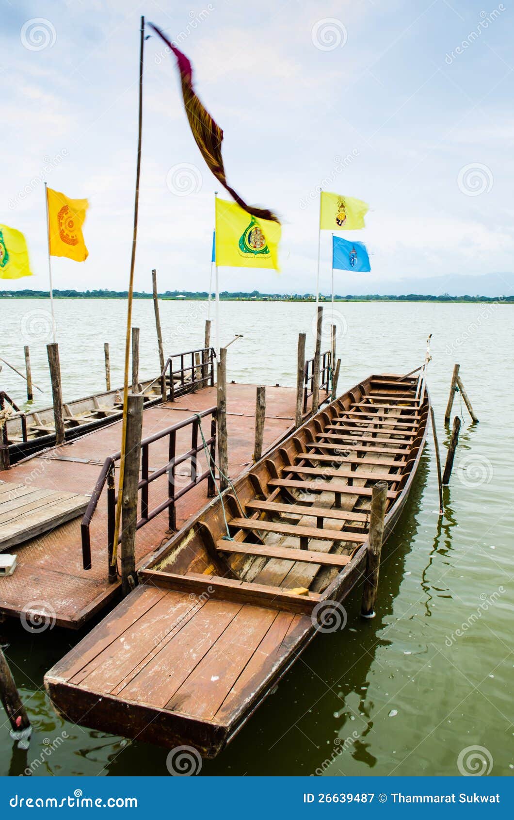 Row boat in thailand stock image. Image of tropical, travel - 26639487