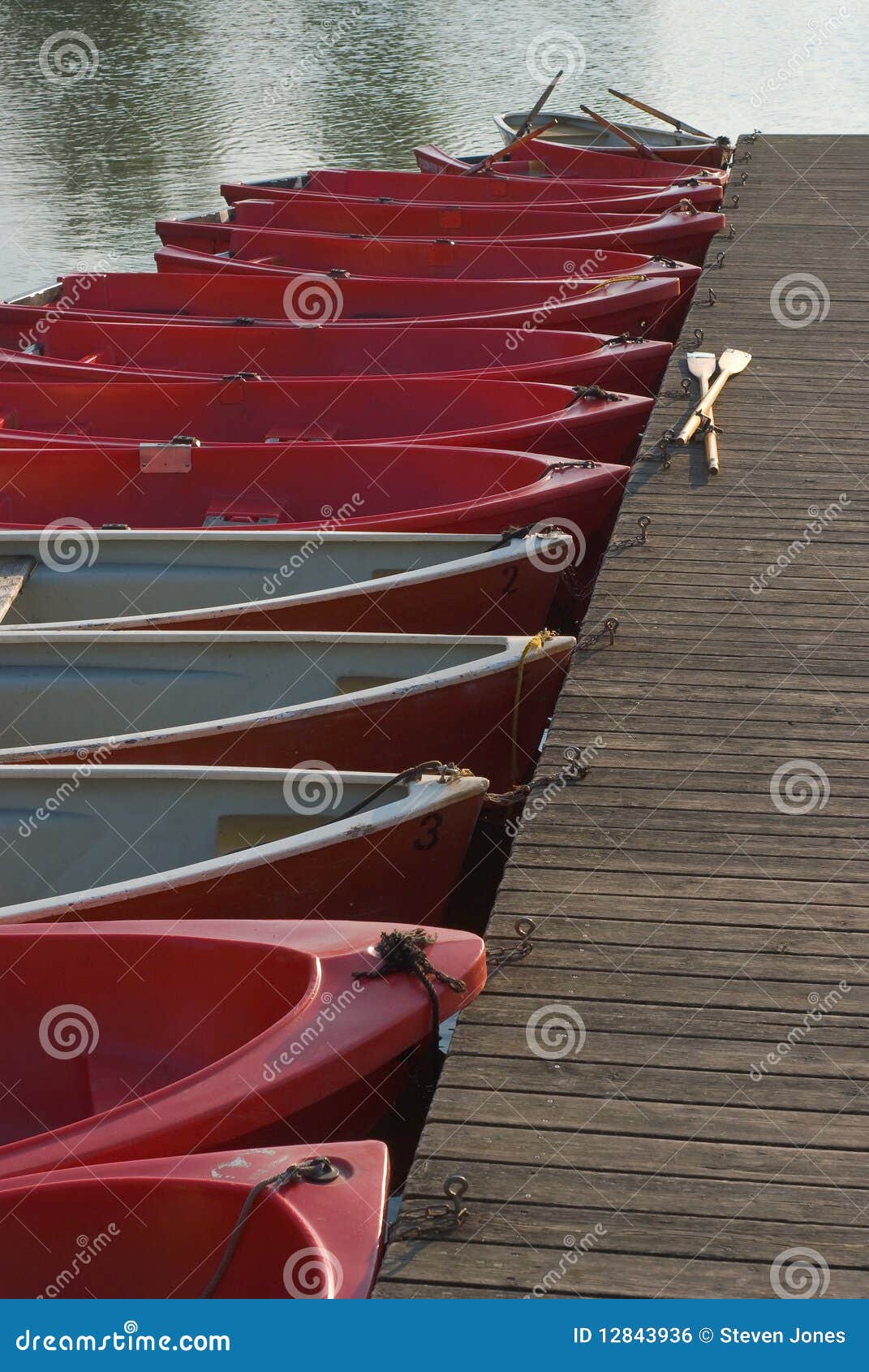 Row Boats on a Lake stock photo. Image of quiet, relaxation - 12843936