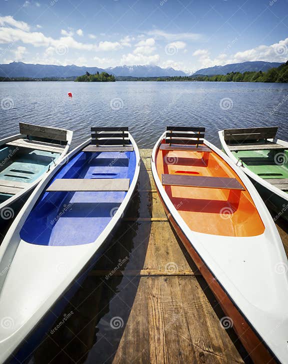 Row boats stock image. Image of anchored, rustic, group - 37209893
