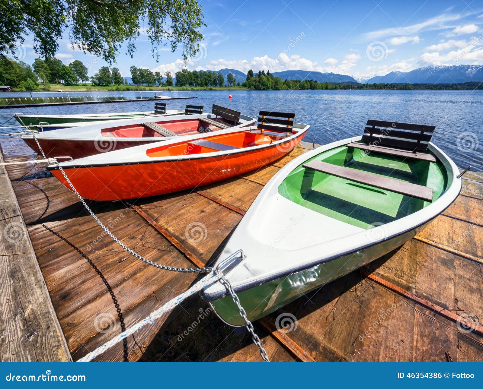 Row boats stock photo. Image of sunlight, vessel, fishing - 46354386