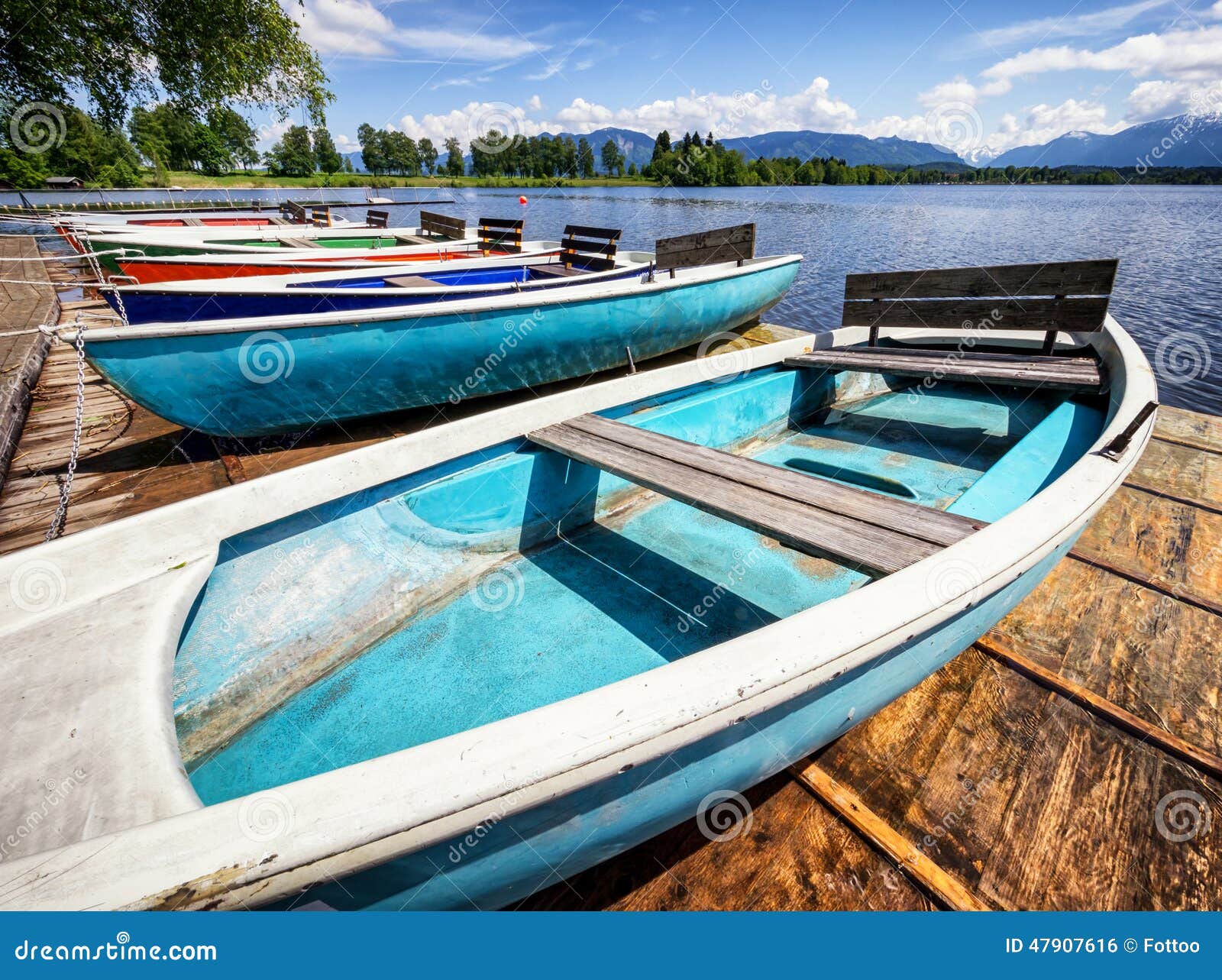 Row boats stock photo. Image of fashioned, outdoors, blue - 47907616