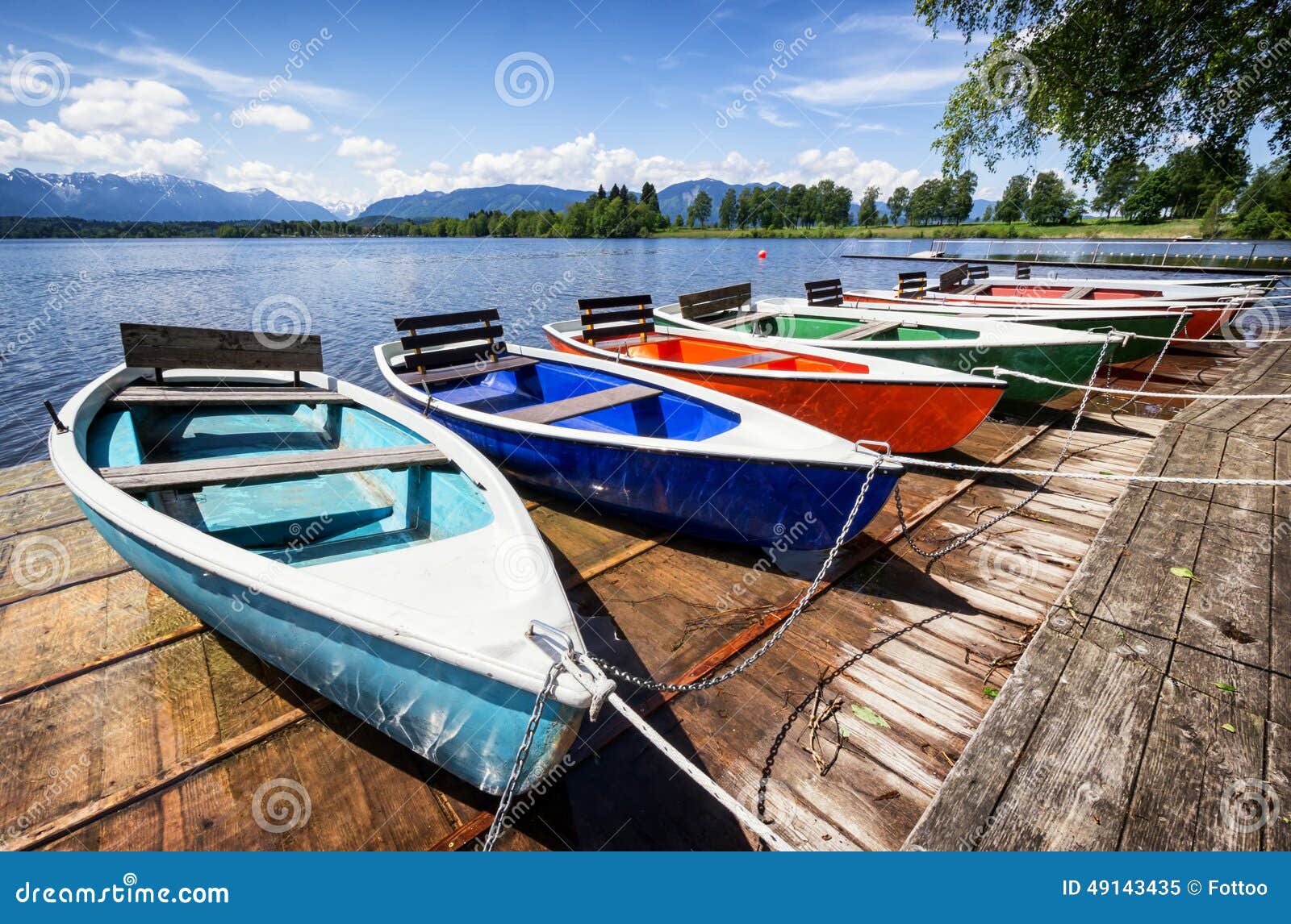 Row boats stock image. Image of edge, rowboat, mountain - 49143435