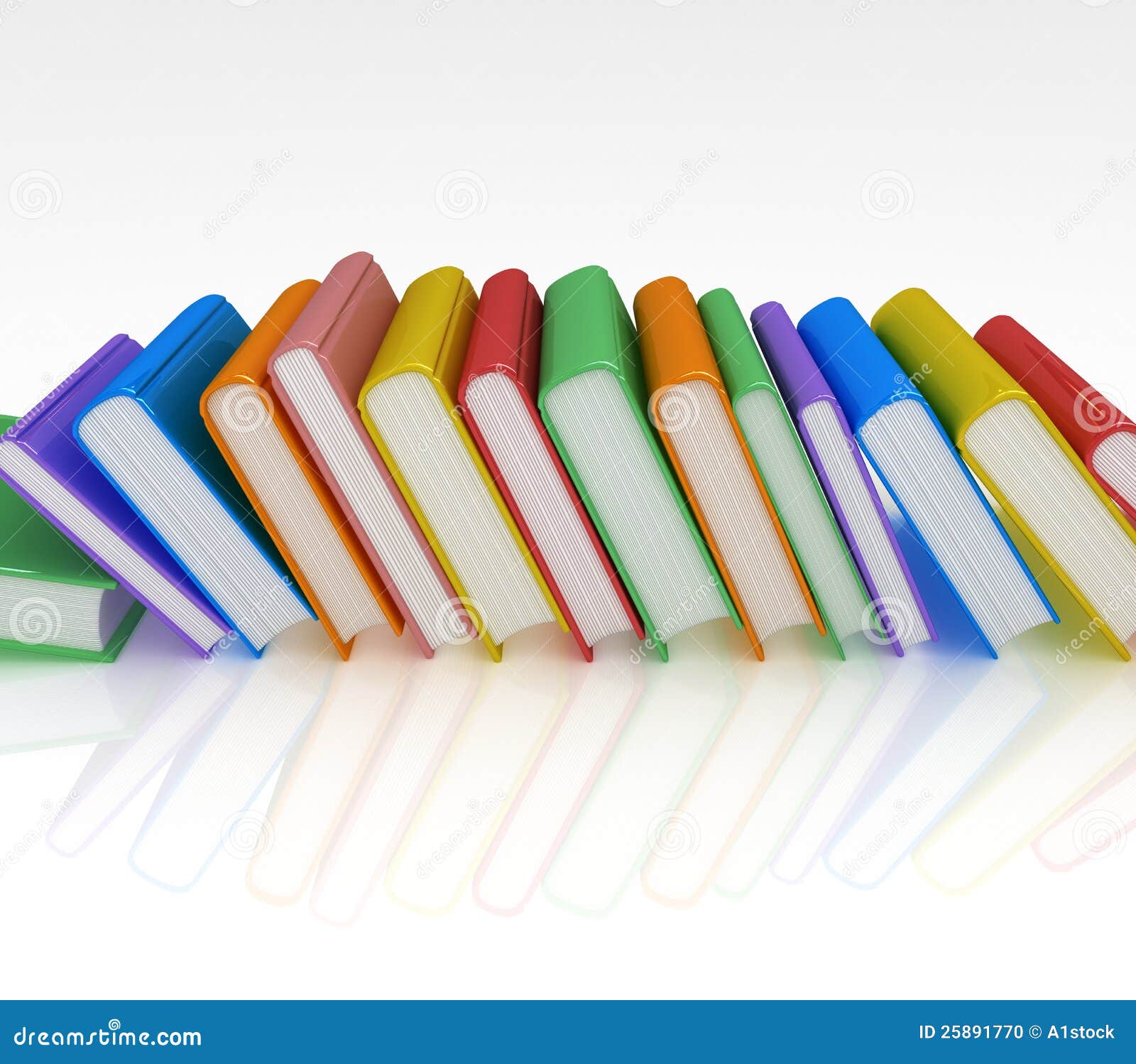 Row of Books stock illustration. Illustration of learning - 25891770