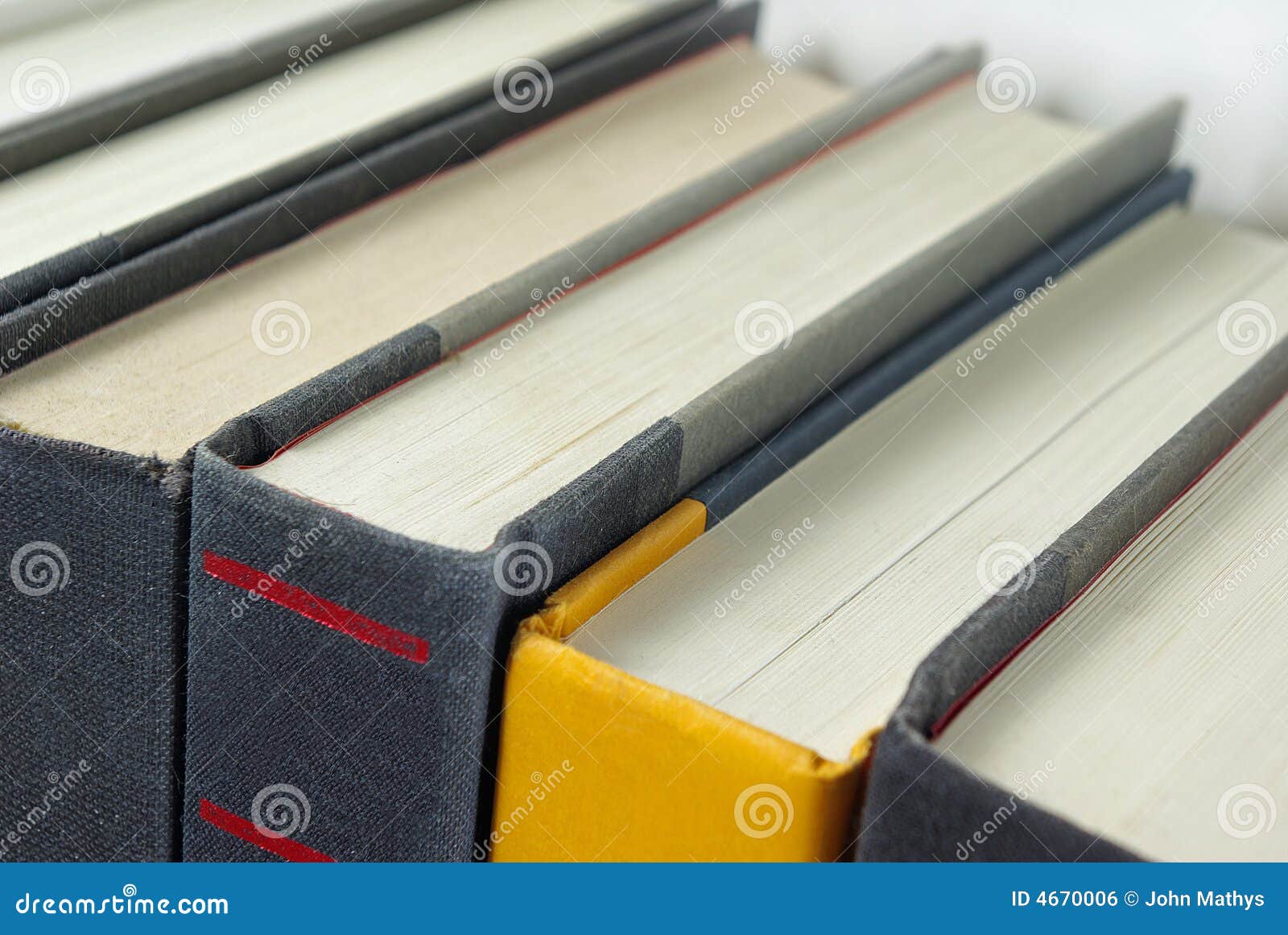 Row of books stock photo. Image of paper, horizontal, back - 4670006