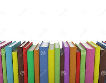 Row of books stock illustration. Illustration of learning - 7748228