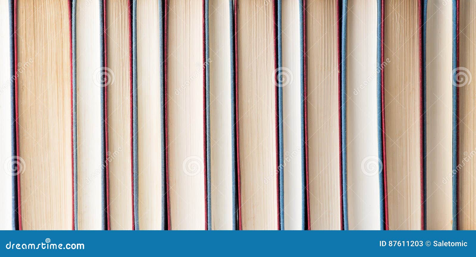 Row of Books Forming a Background Stock Image - Image of literature ...