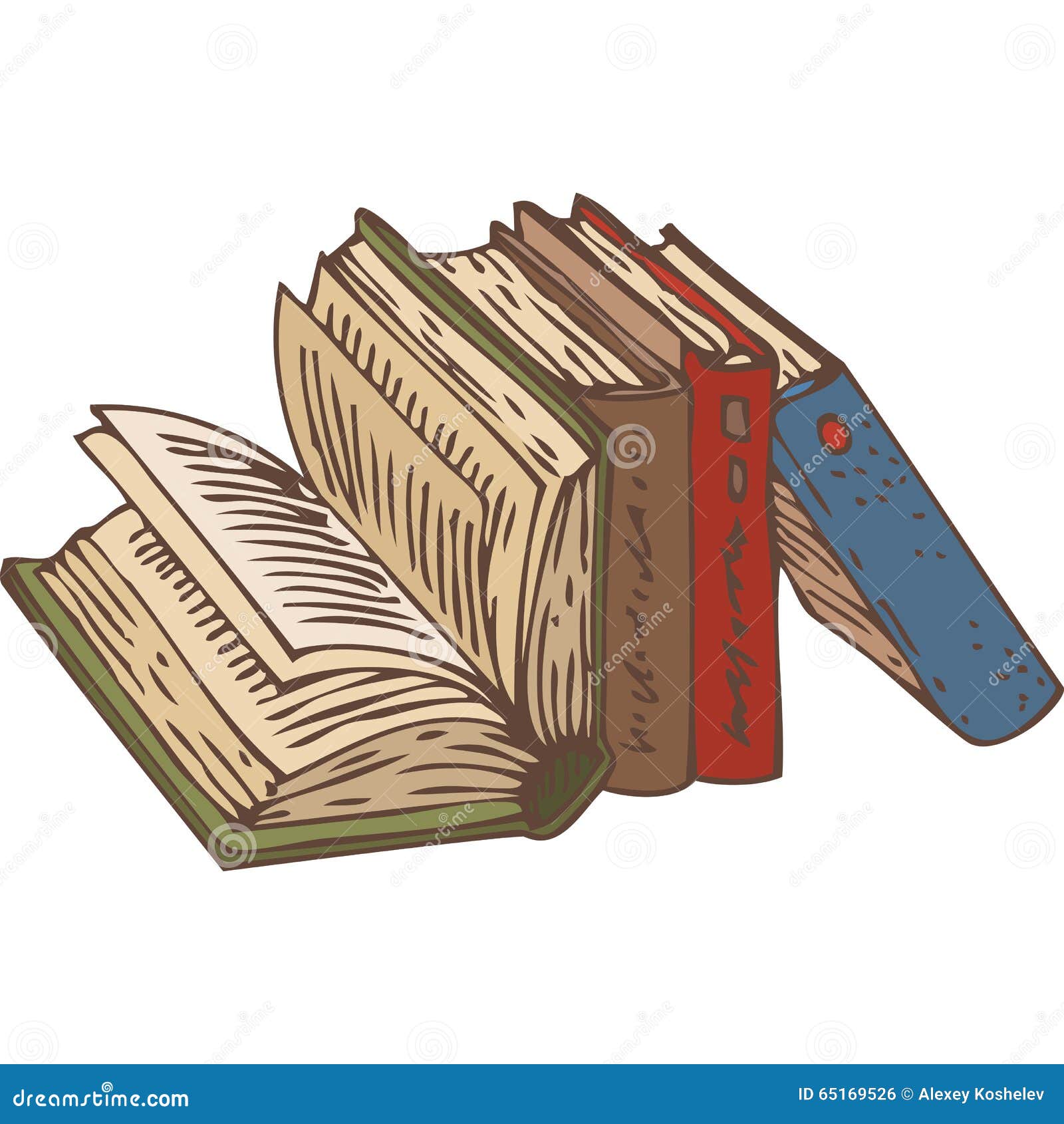 Row of Books stock vector. Illustration of group, bookstore - 65169526