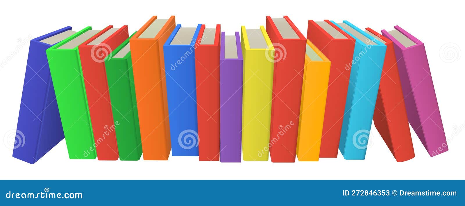 Row of Books Illustration stock vector. Illustration of literature ...