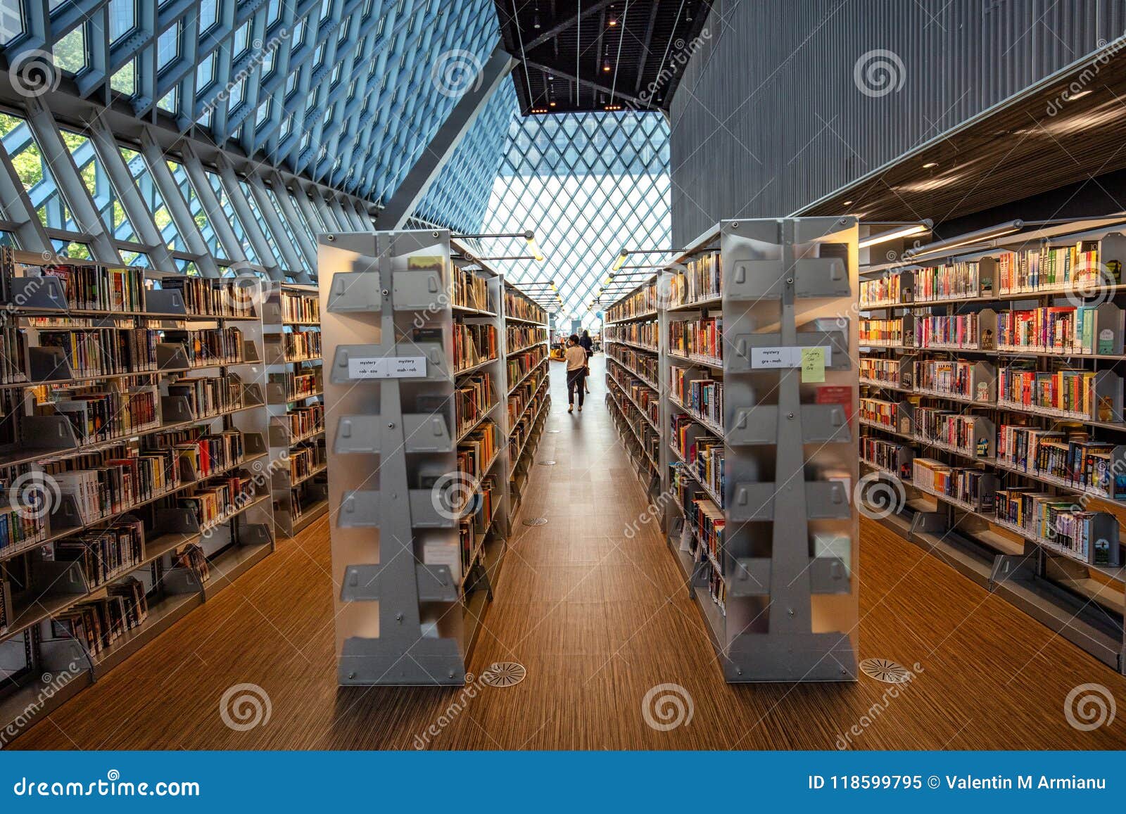 Seattle Public Library Interior Elevators Editorial Image ...
