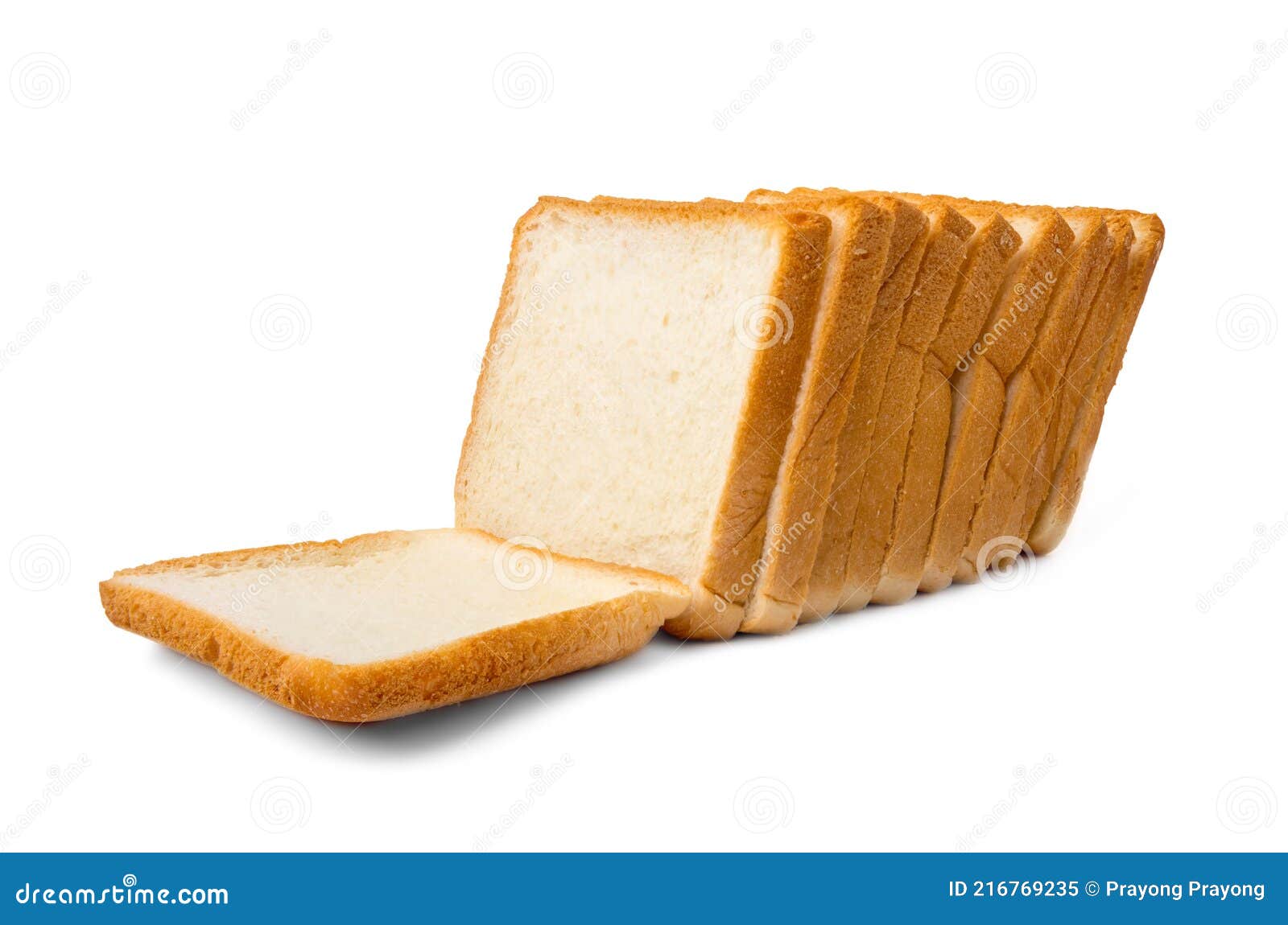 Row of bread slices stock image. Image of grain, bite - 216769235