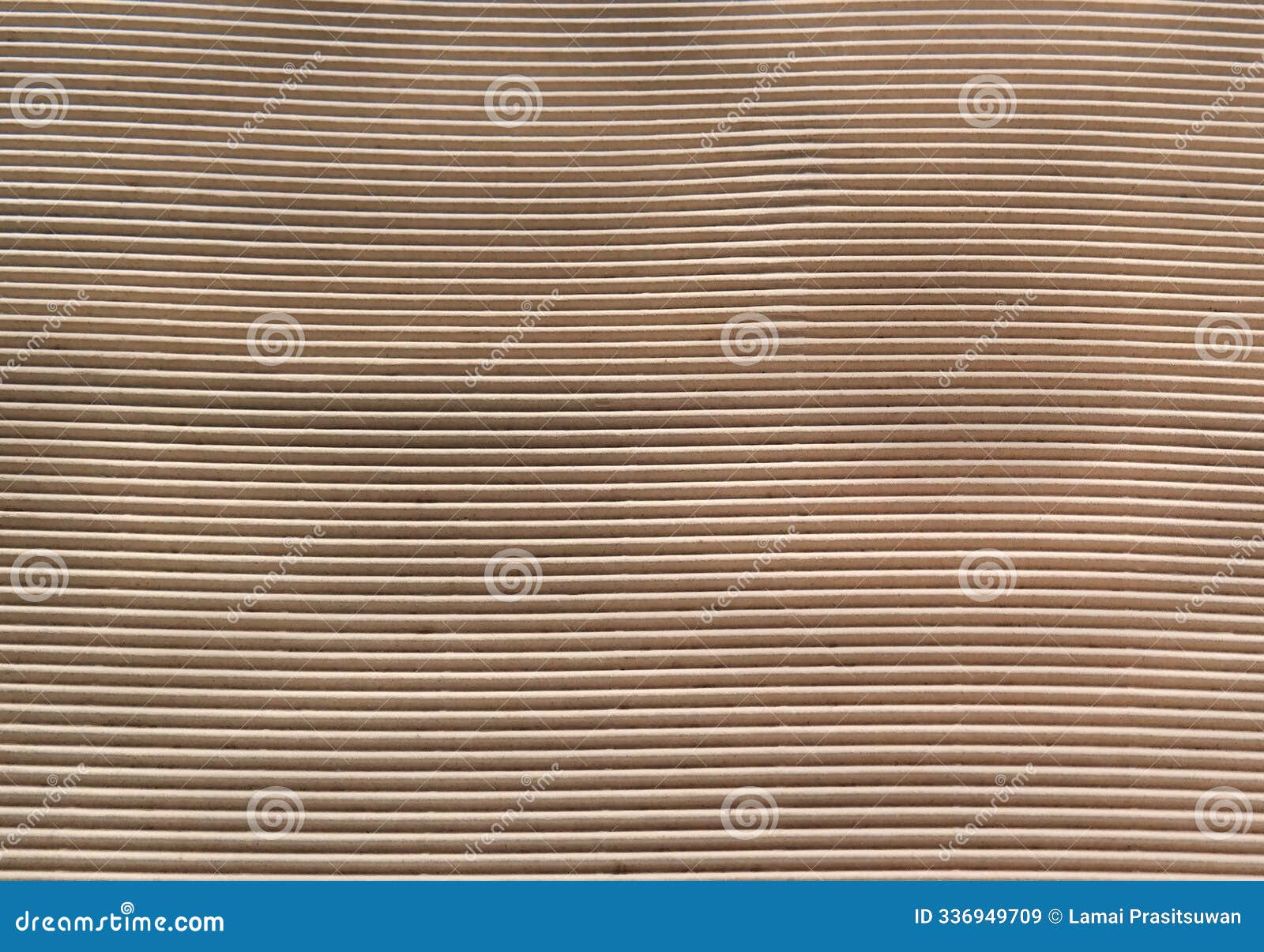 Corrugated Paper With Wood Pattern Background Curve On The Conner To ...