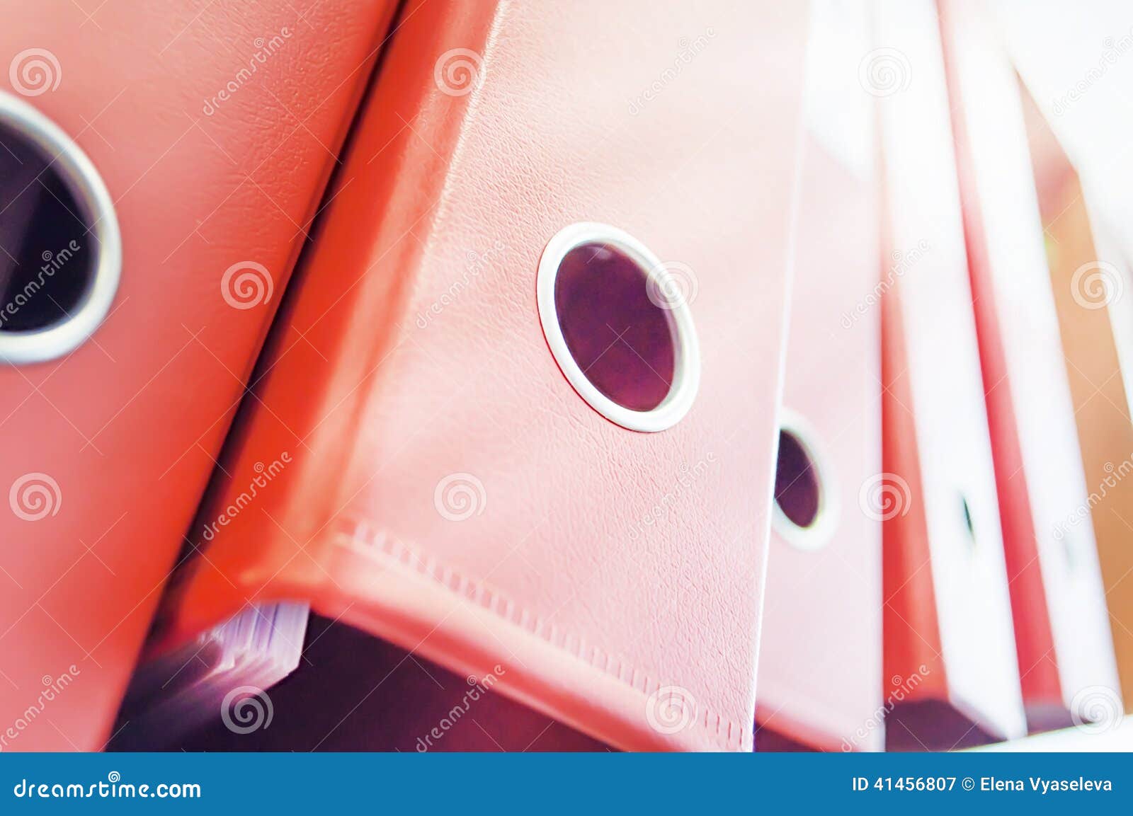 Row of Business Archive Folders Stock Image - Image of office ...