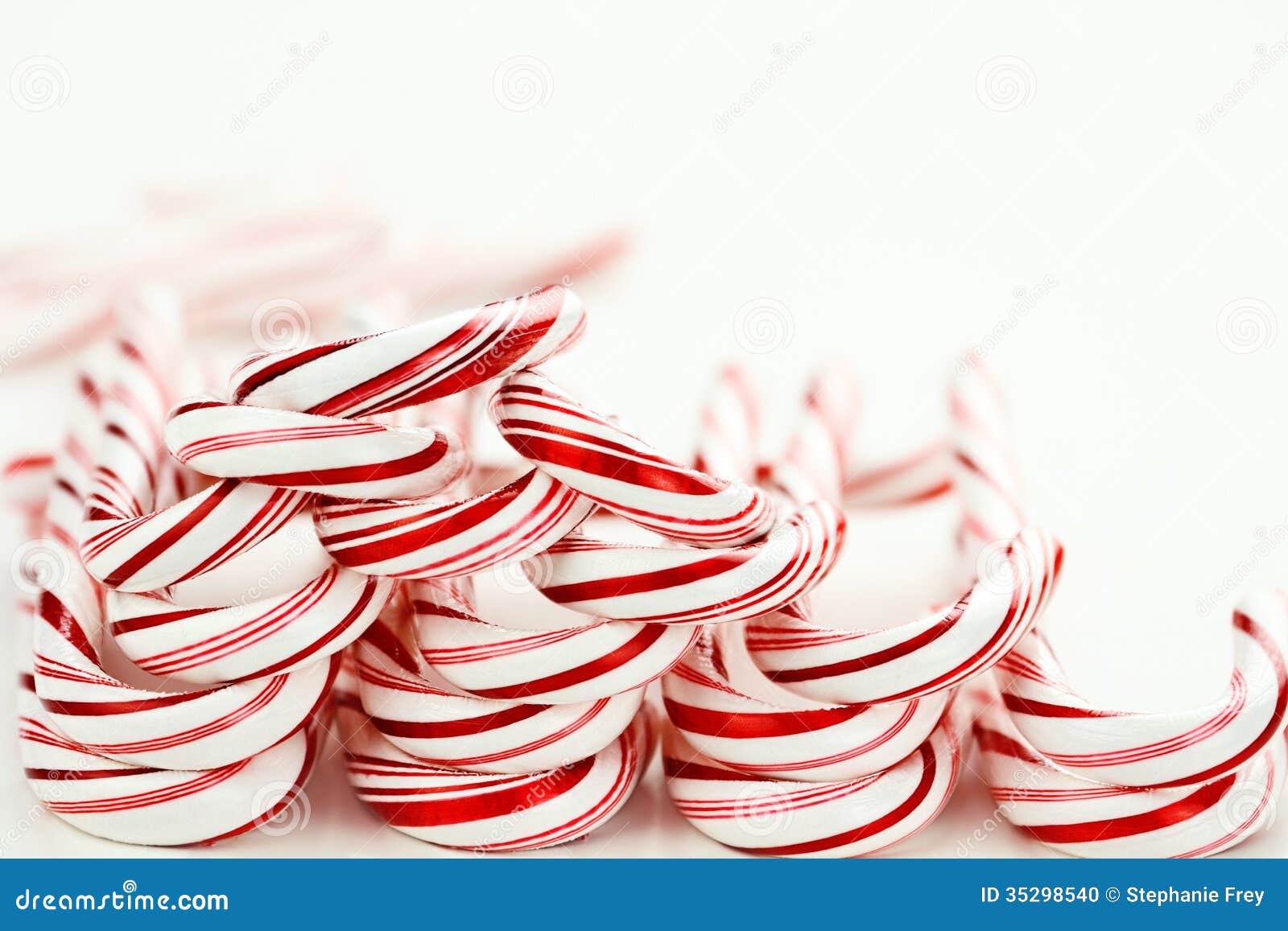 Row of Candy Canes stock photo. Image of cute, copy, decoration - 35298540