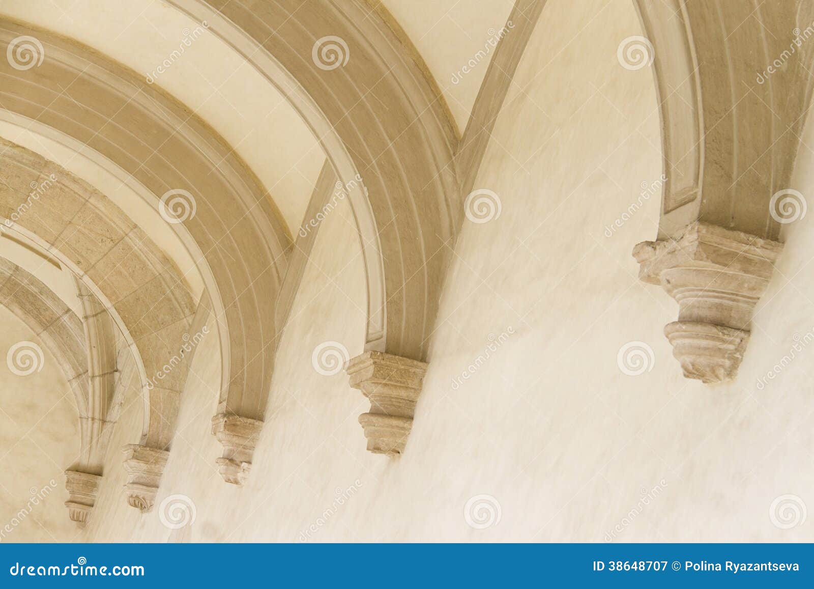 Row of ceiling arches editorial photography. Image of flower - 38648707
