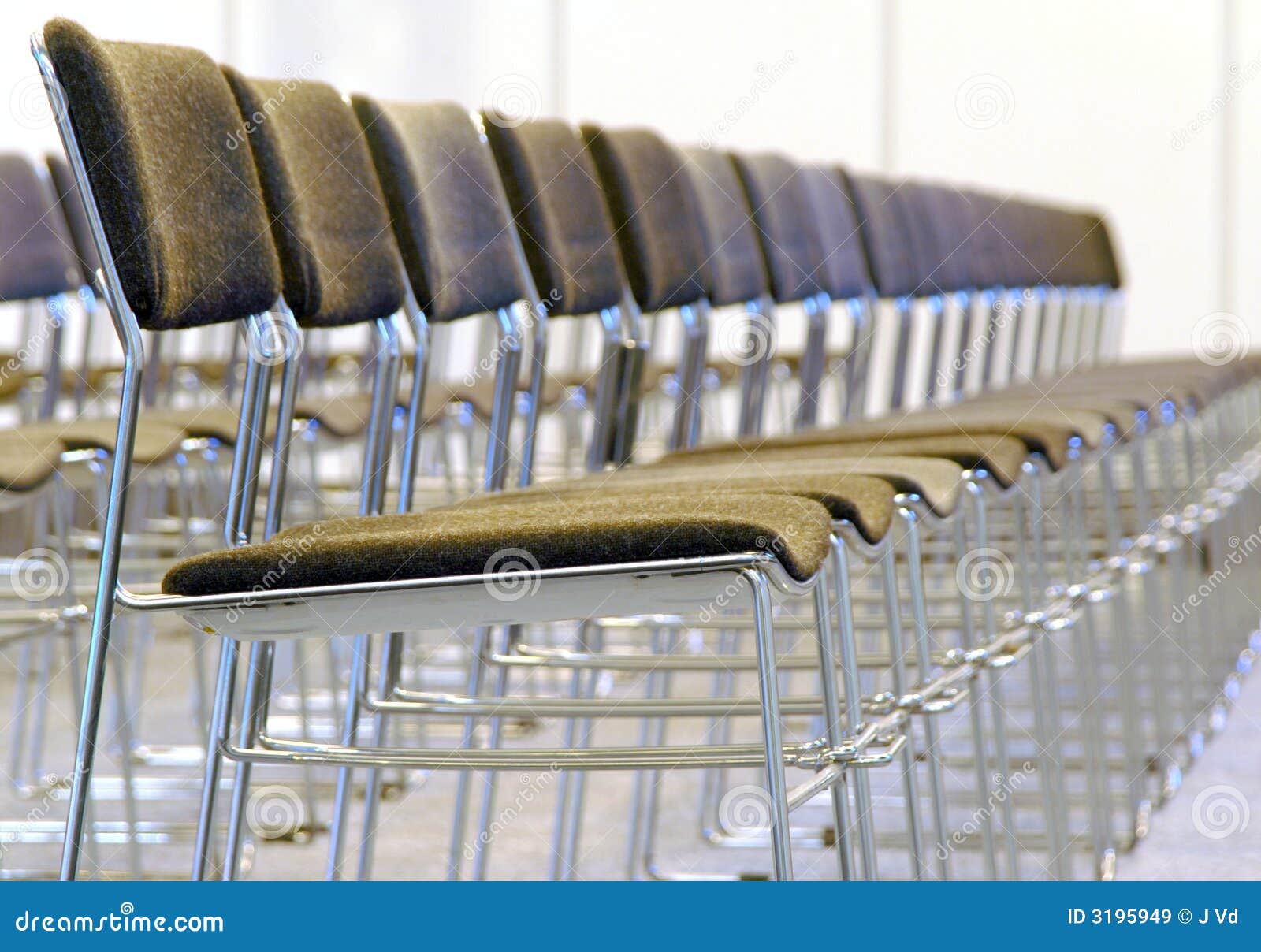 Row of chairs stock image. Image of lecture, cushion, chairs - 3195949